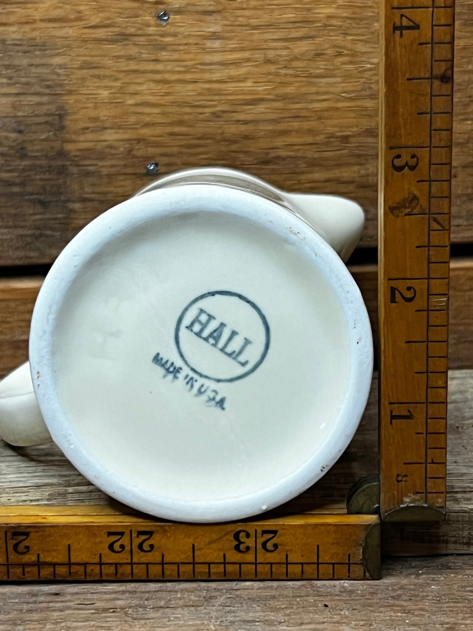 Vintage HALL Ceramic Restaurant Style Heavy Creamer, Ivory, USA - Etsy