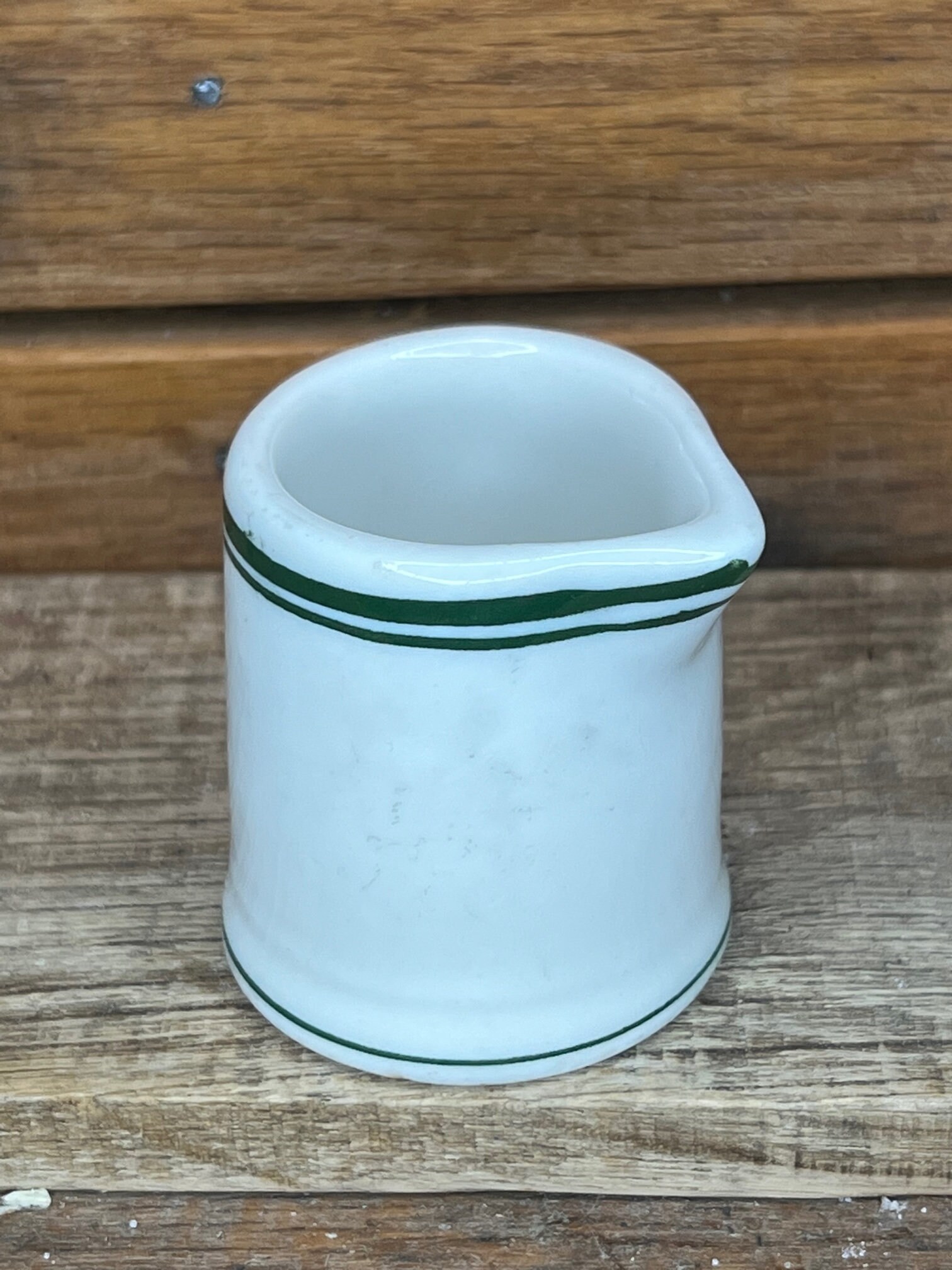 Vtg Jaxon jackson China Restaurant Ware Small Creamer W/green Stripes ...