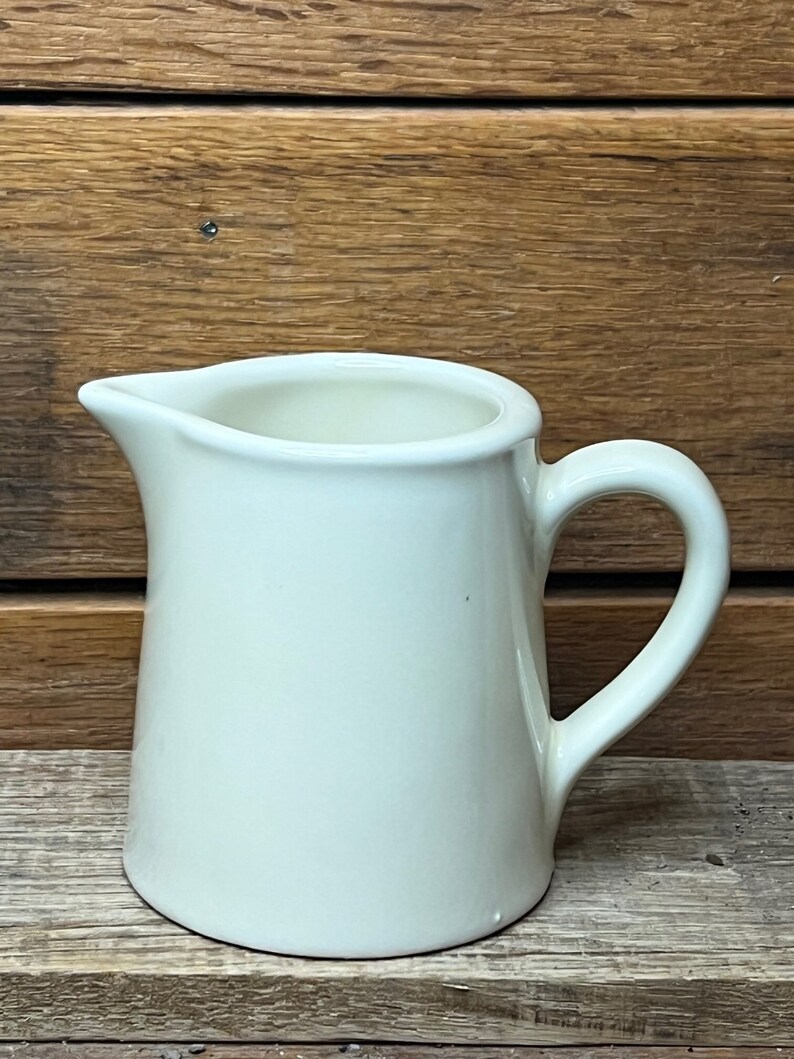 Vintage HALL Ceramic Restaurant Style Heavy Creamer, Ivory, USA - Etsy