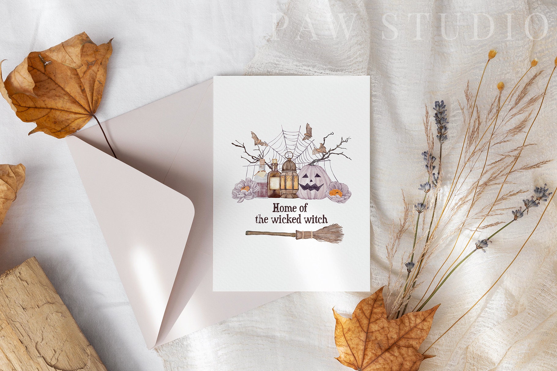 Halloween Watercolor Clipart Halloween Cards Spooky Clipart | Etsy