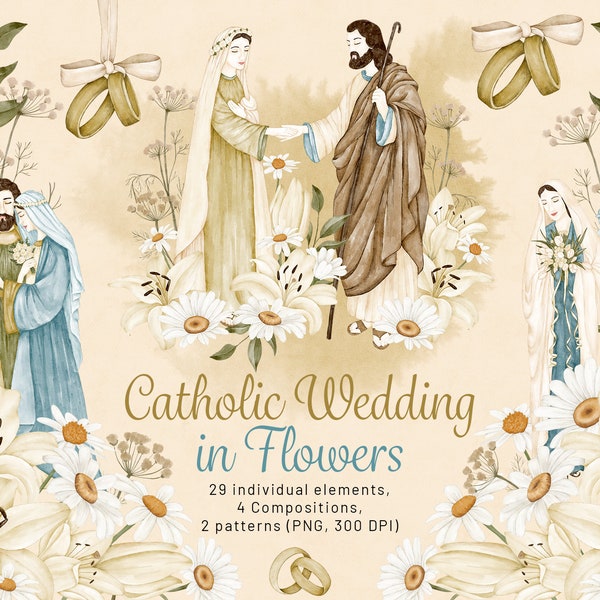 Catholic Wedding Clipart - Etsy