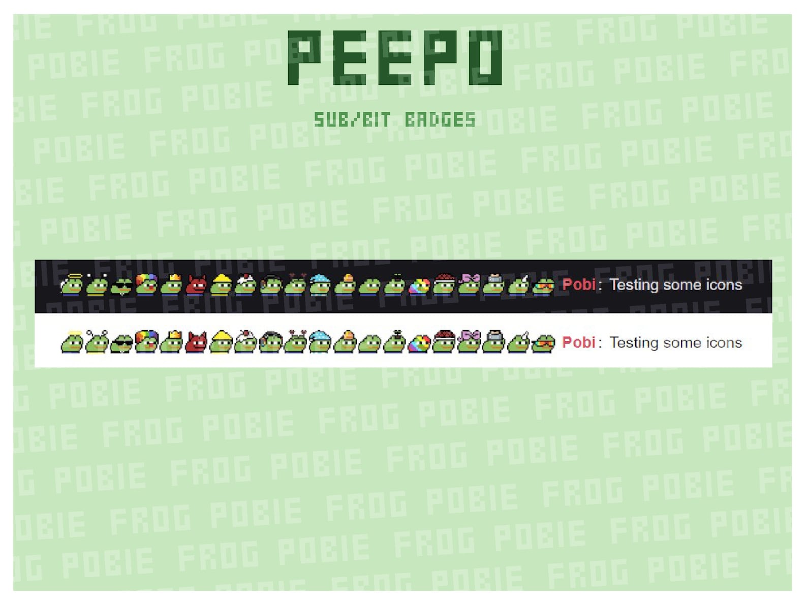 Pixel Peepo Sub/bit Badges - Etsy Canada