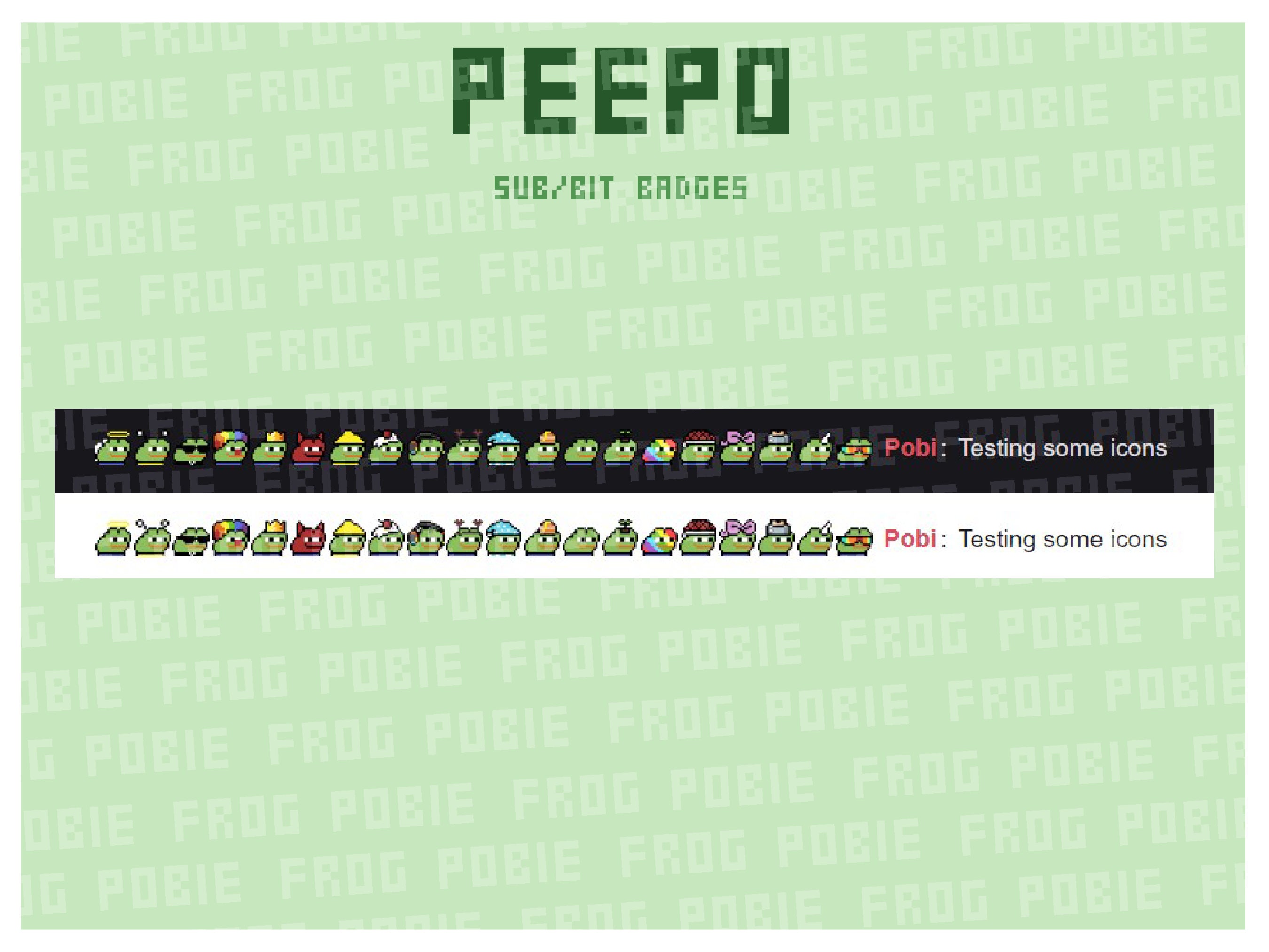 Pixel Peepo Sub/bit Badges - Etsy Canada