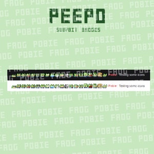 Pixel Peepo Sub/bit Badges - Etsy