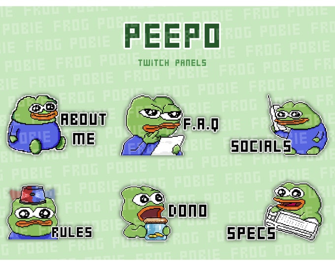 Pixel Peepo Sub/bit Badges - Etsy Canada