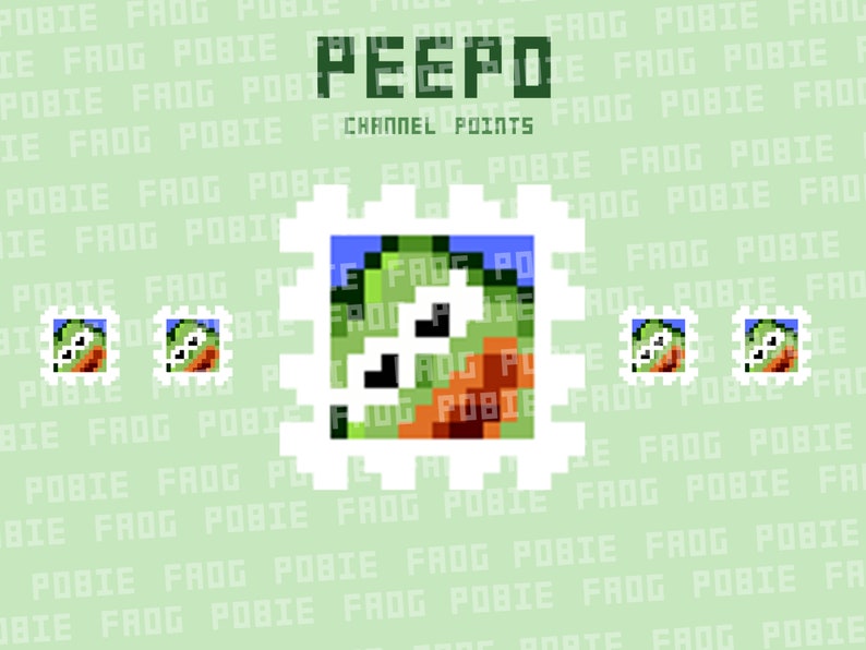 Pixel Peepo Stamp | Twitch Channel Points - Etsy