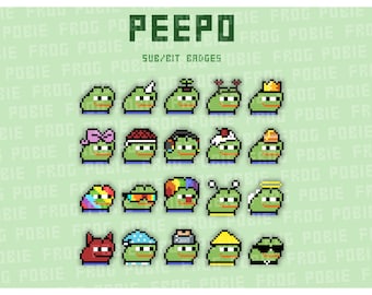 Cozy Autumn Sub Badges for Twitch, Cute Fall Pixel Bit Badges, Premade ...