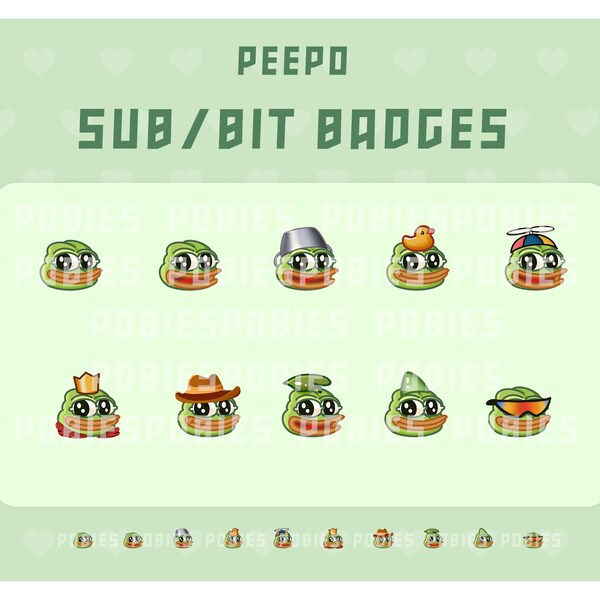 Pepe Twitch Emotes - Etsy