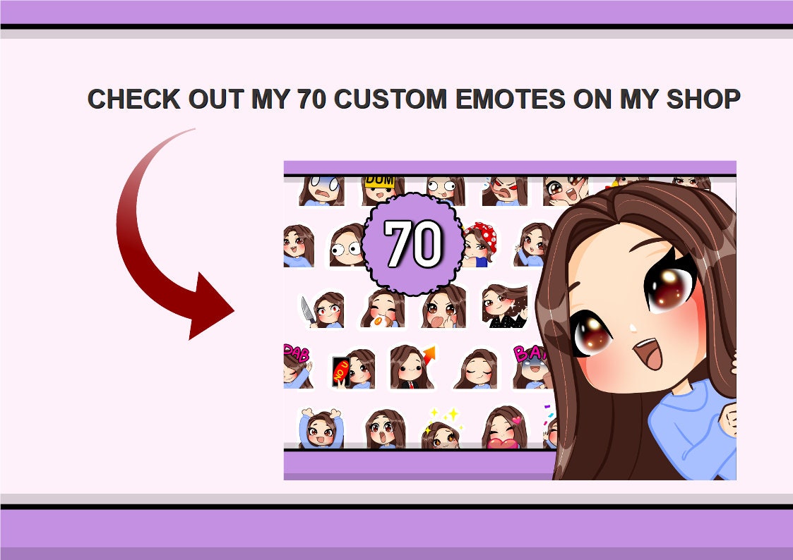 10 Pcs SMOOTH Animated Emotes gisella: Ginger Hair Blue - Etsy