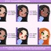 Discord Emote 16pcs ( EMILY : Light Brown Hair | Blue Eyes | Pale Skin ...