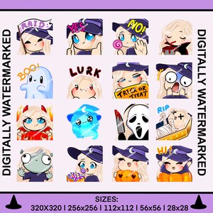 Chibi Ghost Cute Ghost Emote Spooky Twitch Halloween Emotes Vampire ...