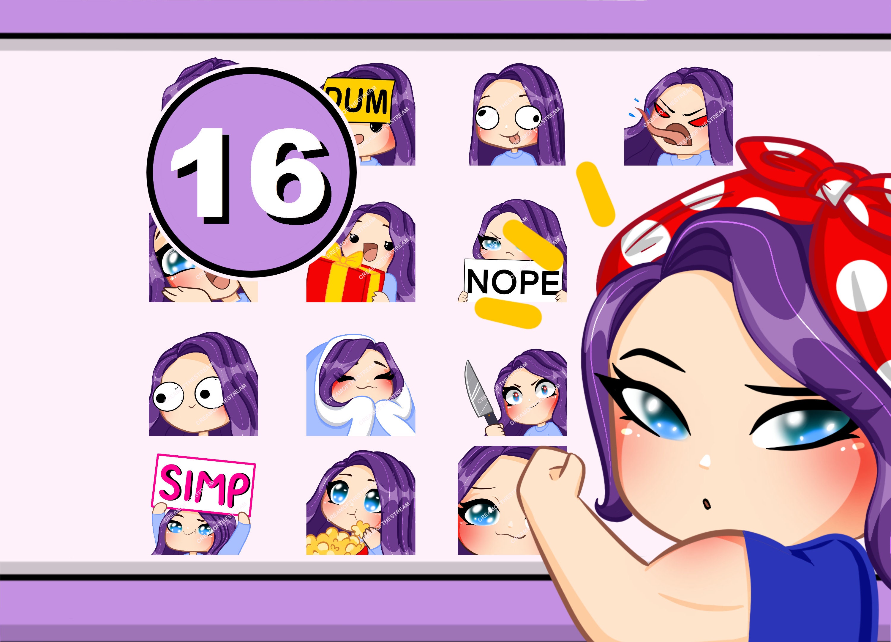 Viber Stickers Violet
