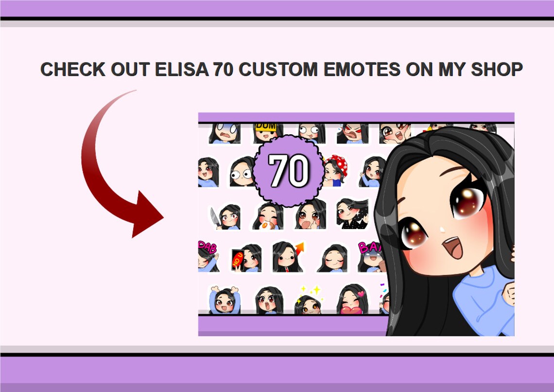 Pack of 10pcs ANIMATED Girls Emotes Girl Diane: Maroon Hair - Etsy