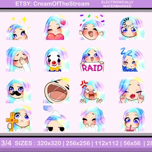 Mermaid Emote Siren Hair 70pcs ( Mermaid Hair | Opal Eyes | Pale Skin ...