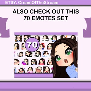 10pcs Smooth ANIMATED Emotes ( Padma | Dark Brown Hair | Emerald Eyes ...