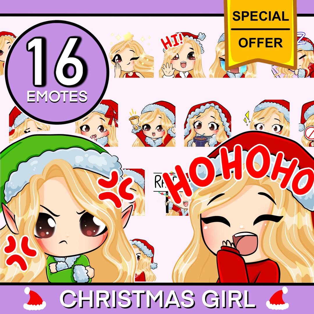 Christmas Emote Pack ( Velma | Blonde Hair | Brown Eyes | Pale Skin ...