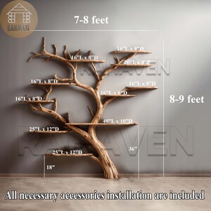 Tree Branches Shelf Live Edge Shelf Floating Shelves Solid Wood Bookcase Gift for Him - Etsy