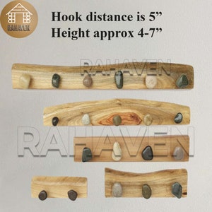 Coat Rack Wall Mount Pebble Art Stone Towel Hooks for Home Decor - Etsy