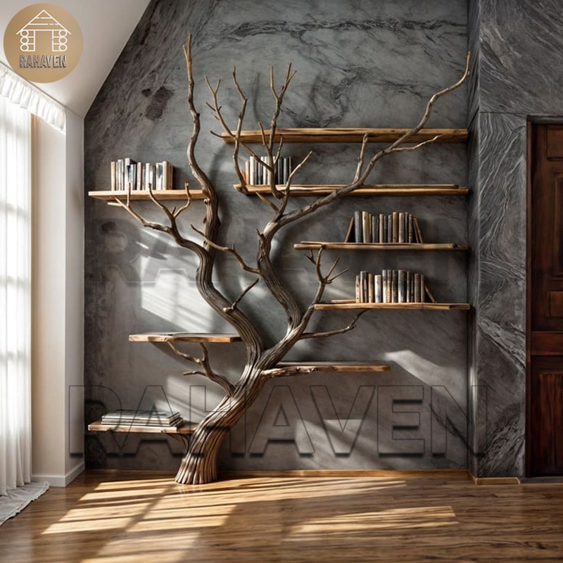 Rustic Bookcase - Etsy