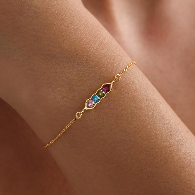 Birthstone Bracelet - Etsy