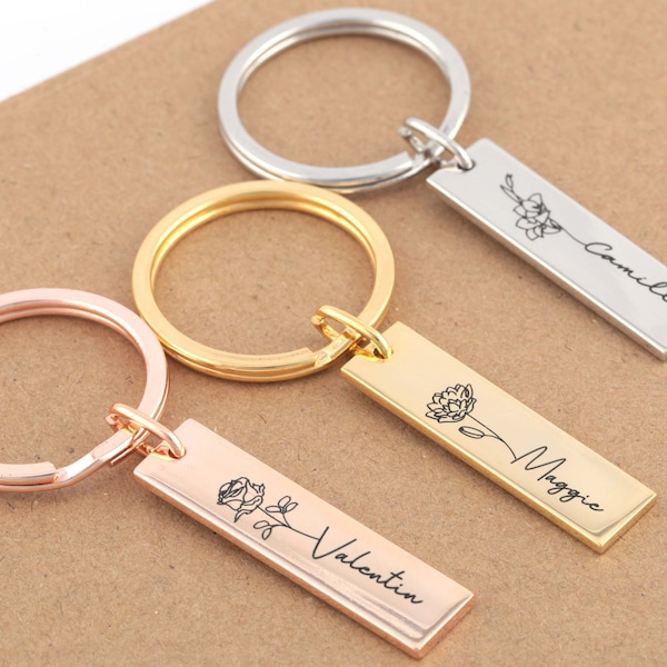 Flower Keychain - Etsy