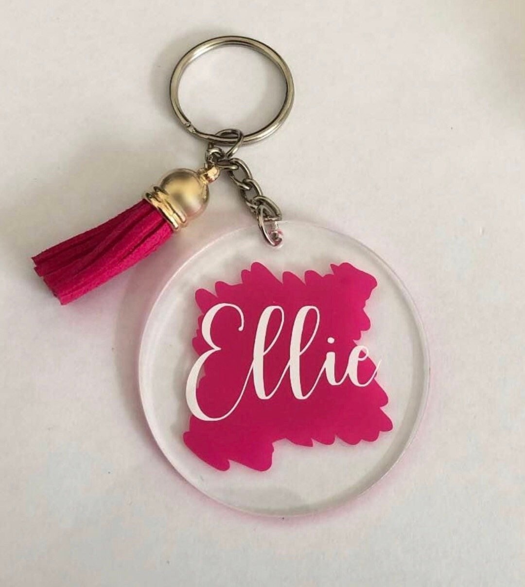 Personalised Keyring Letter / Name Custom Keyring Personalised Initial ...