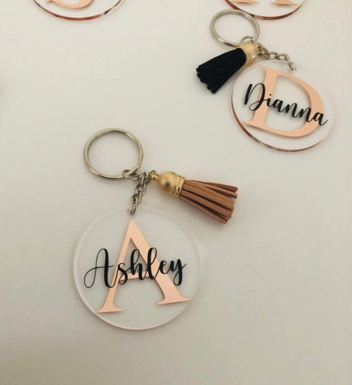 Personalised Keyring Letter / Name Custom Keyring - Etsy