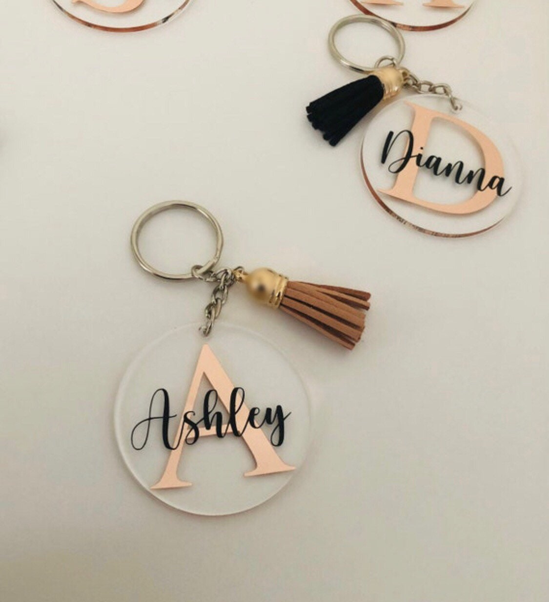 Personalised Keyring Letter / Name Custom Keyring - Etsy