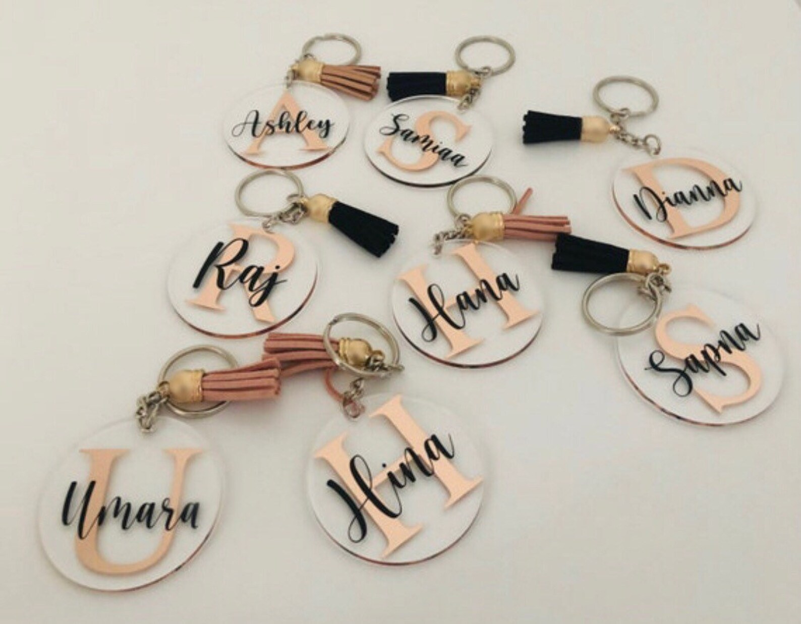 Personalised Keyring Letter / Name Custom Keyring - Etsy