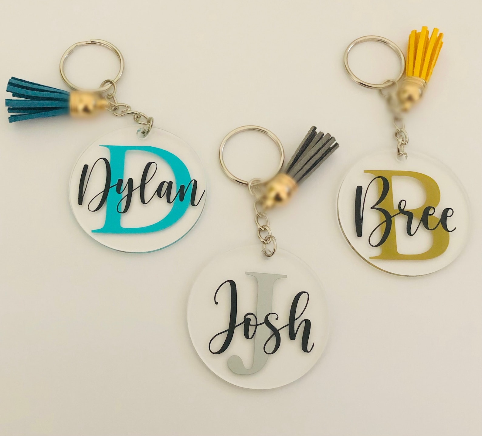 Personalised Keyring Letter / Name Custom Keyring - Etsy