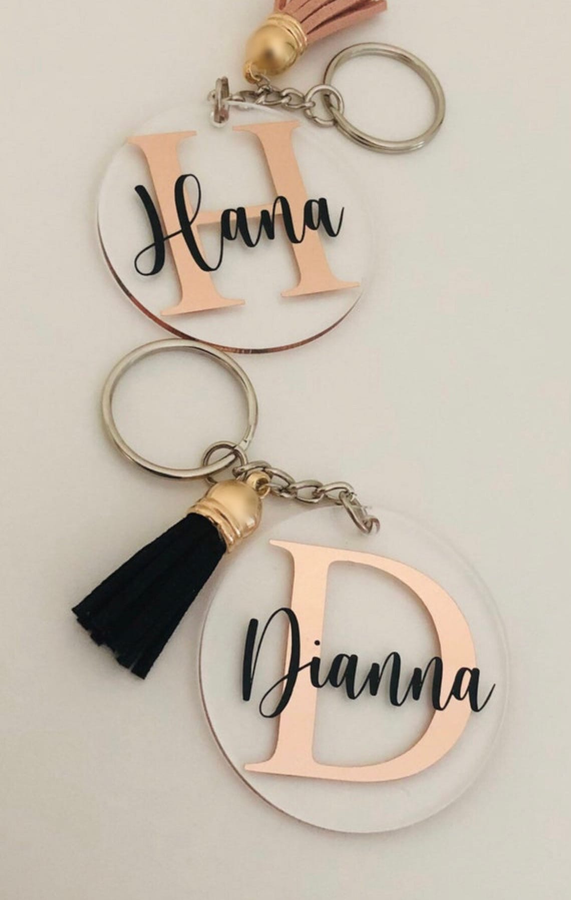 Personalised Keyring Letter / Name Custom Keyring - Etsy