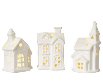 Ceramic Tea Light House - Etsy