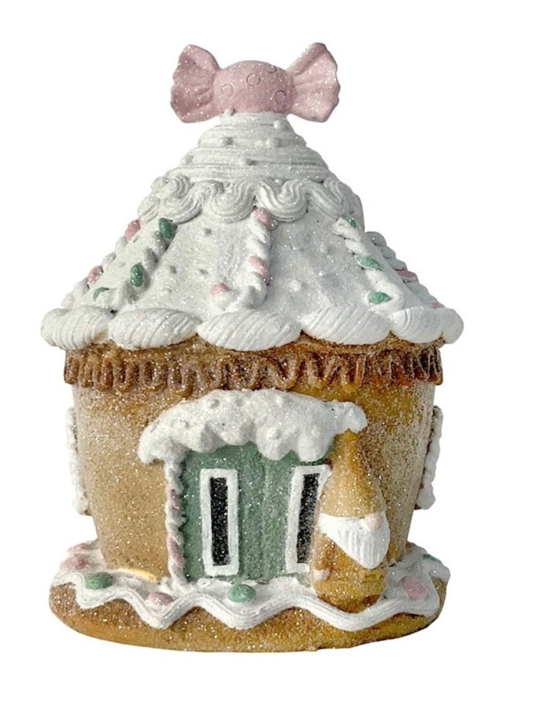 White Icing Pastel Resin Gingerbread House 6.5 White - Etsy