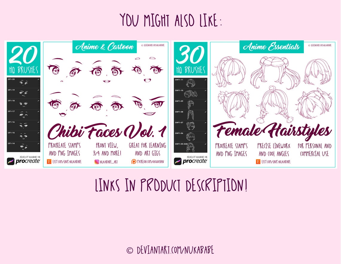 Procreate Chibi Base Chibi Pose Anime Chibi Stamp Guide | Etsy