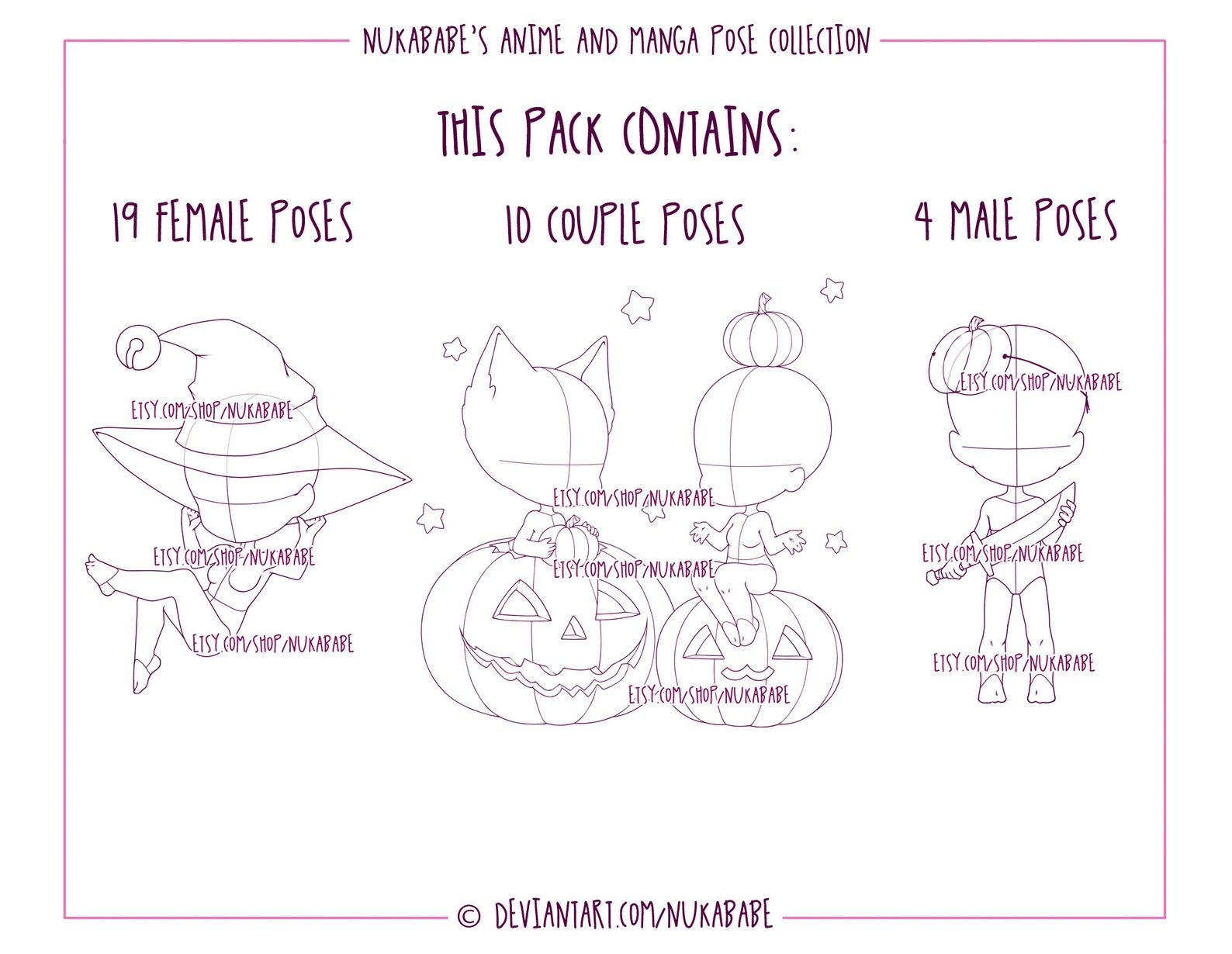 Procreate Halloween Stamps Halloween Brushes Procreate Chibi - Etsy