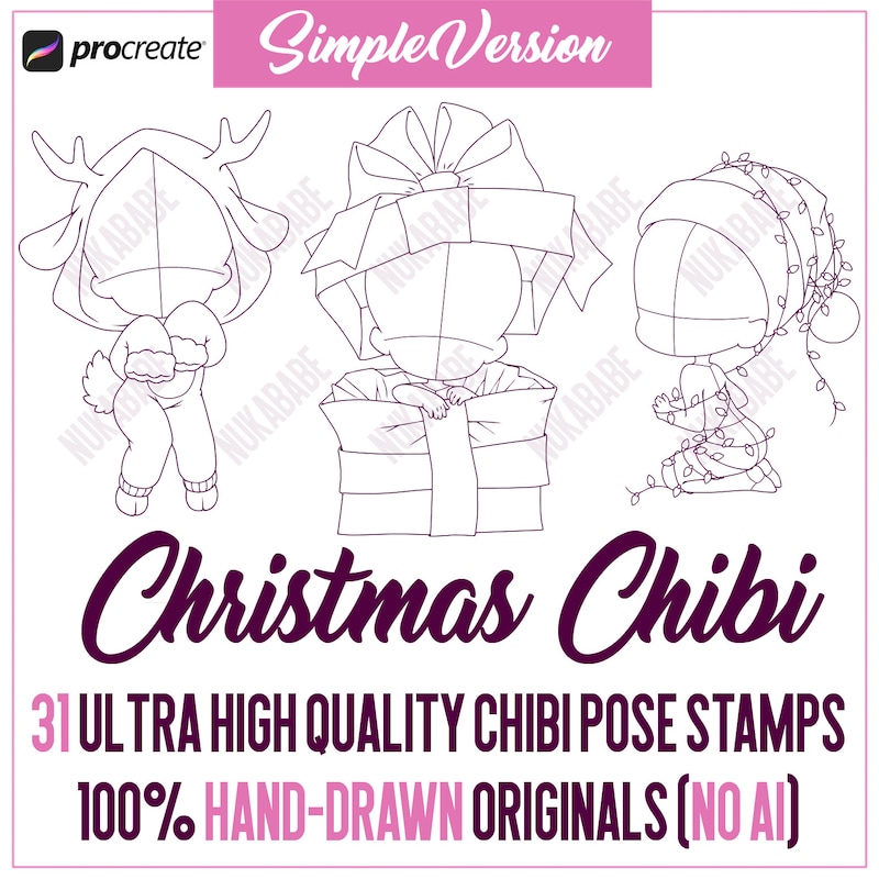 Christmas Chibi - Etsy
