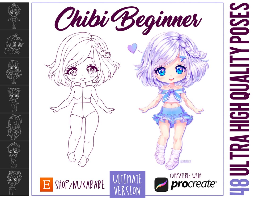 Chibi Template Instagram With Color