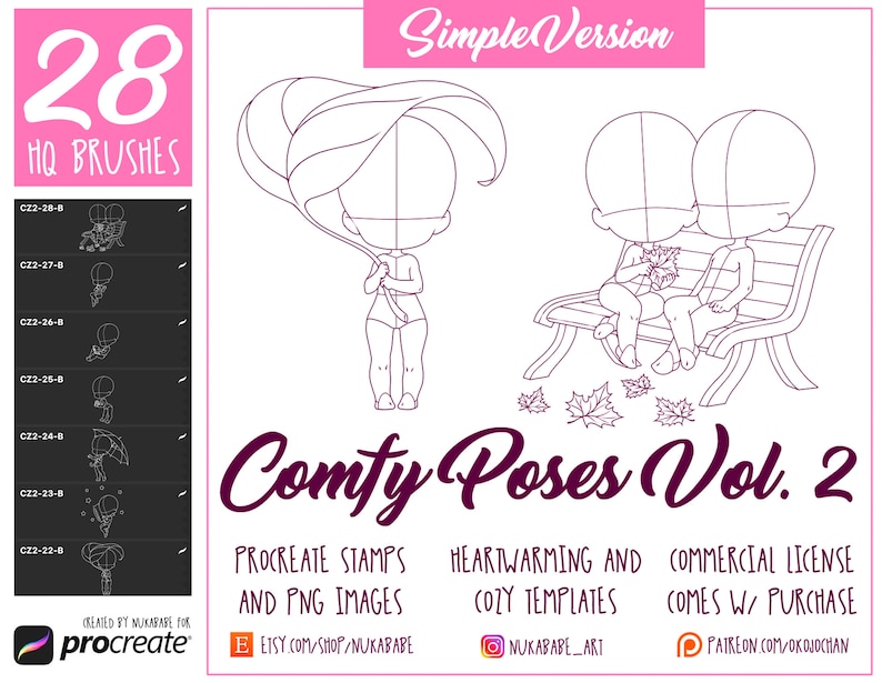 Chibi Procreate Stamp Procreate Character Stamp Chibi Base - Etsy