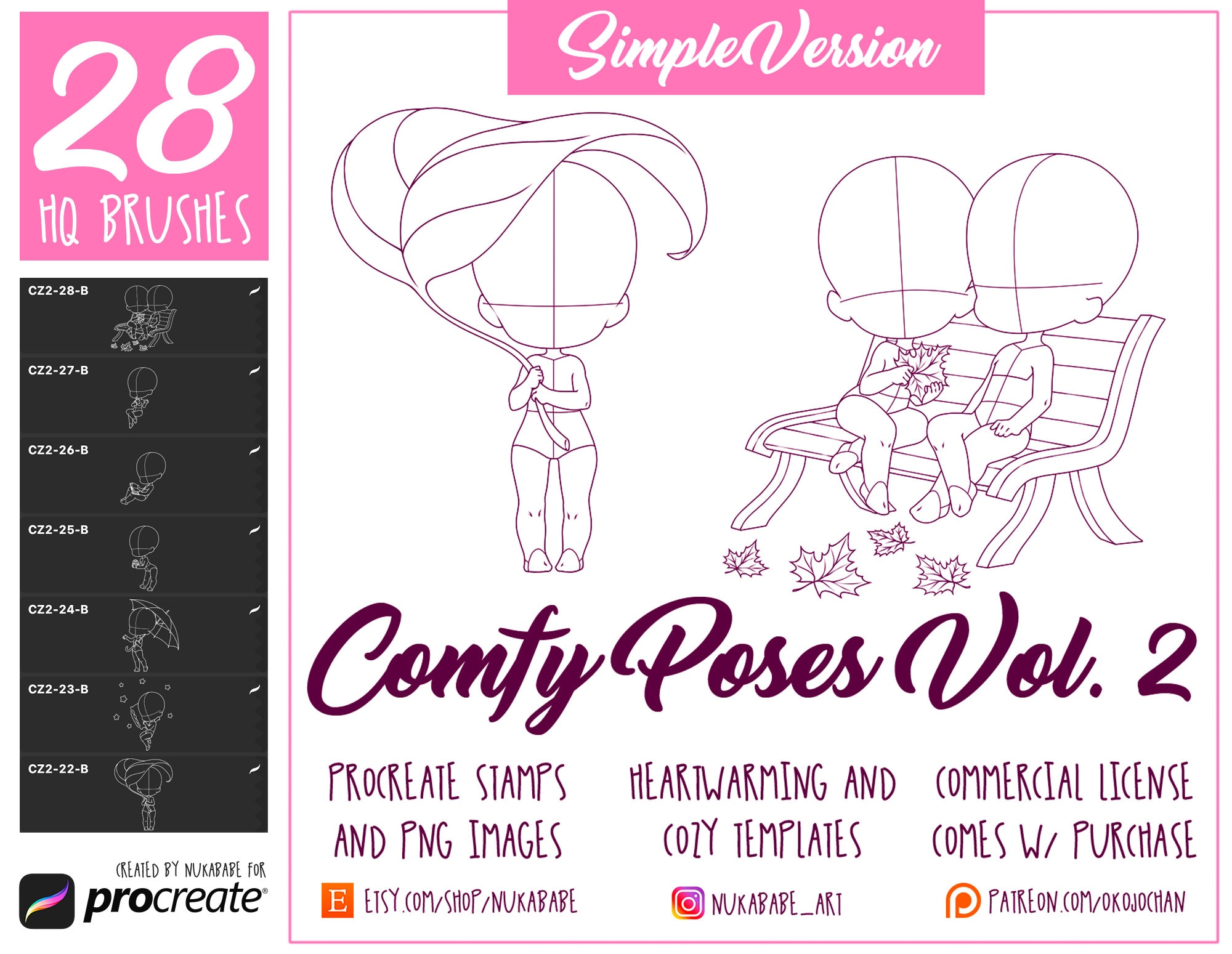 Chibi Procreate Stamp Procreate Character Stamp Chibi Base - Etsy