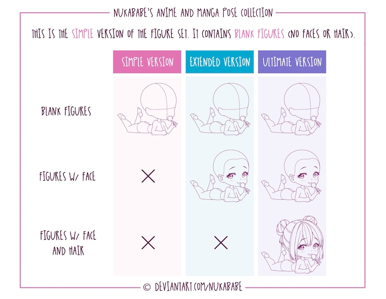 Chibi Procreate Stamp Procreate Character Stamp Chibi Base - Etsy