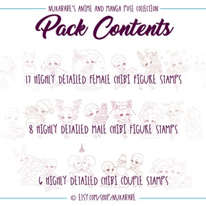 Christmas Procreate Stamps Chibi, Procreate Brushes, Chibi Brushes ...