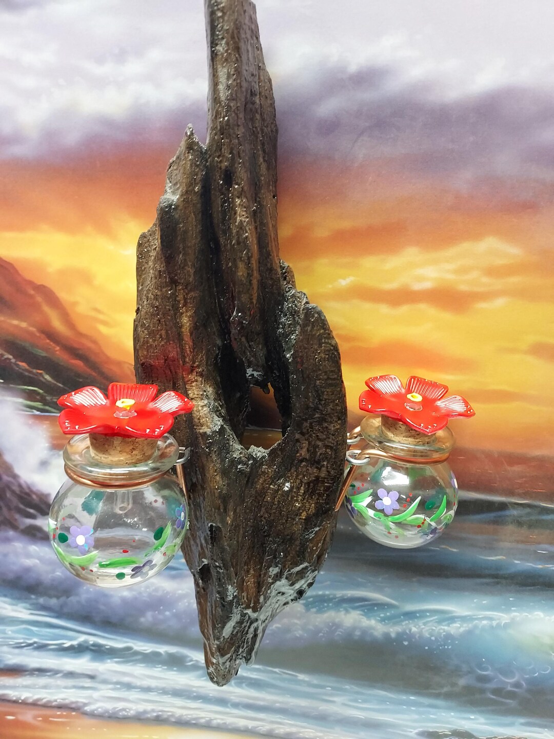 Driftwood Hummingbird Feeder - Etsy