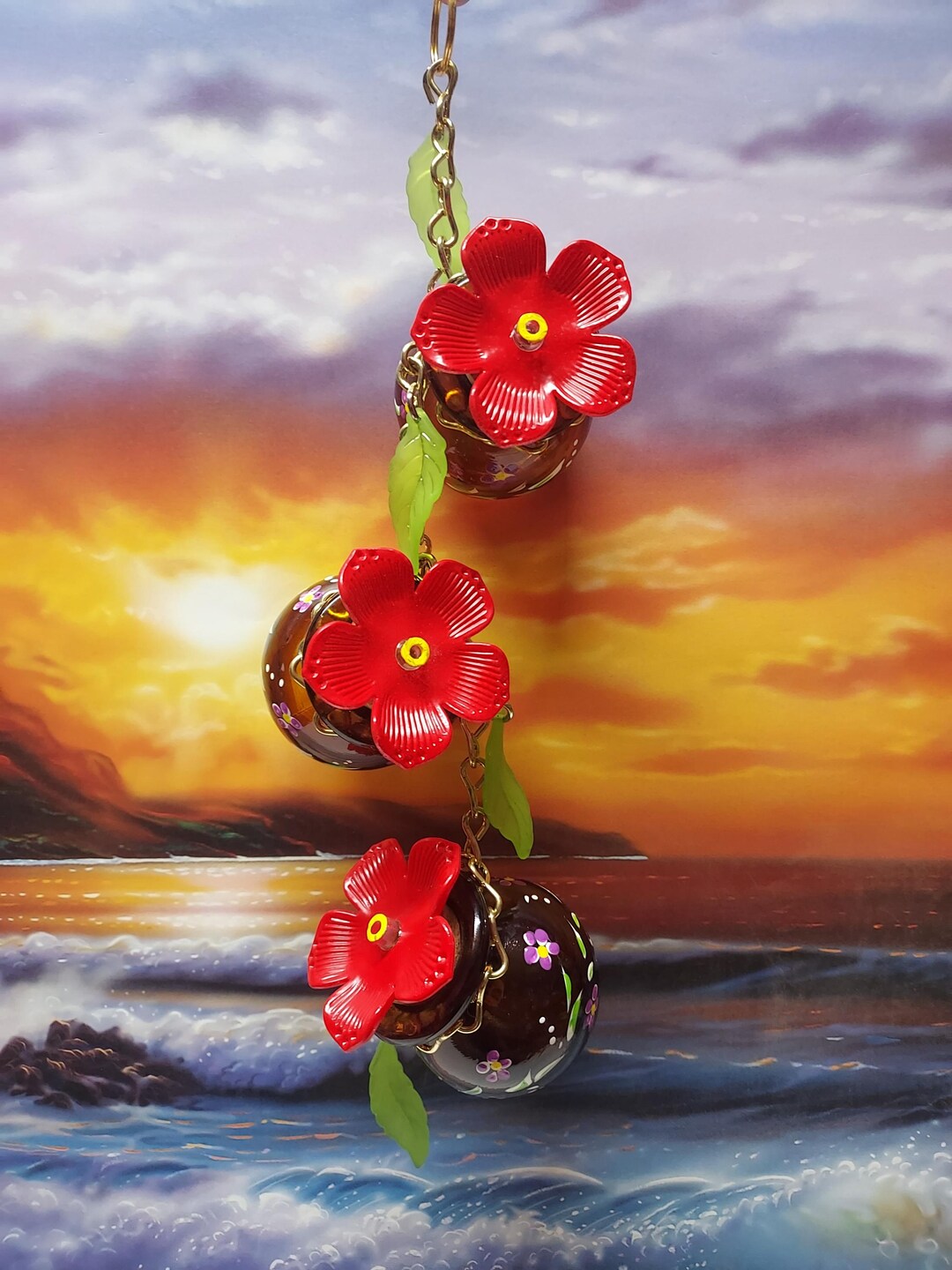 Hummingbird Feeder "amber" - Etsy