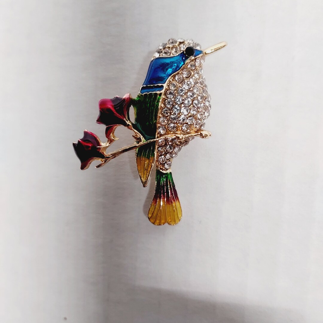 Hummingbird Brooch Pin - Etsy