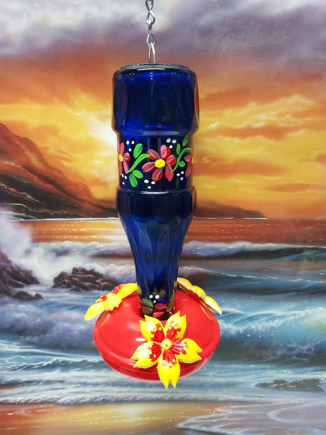 Hummingbird Feeder 'blue Moon' - Etsy