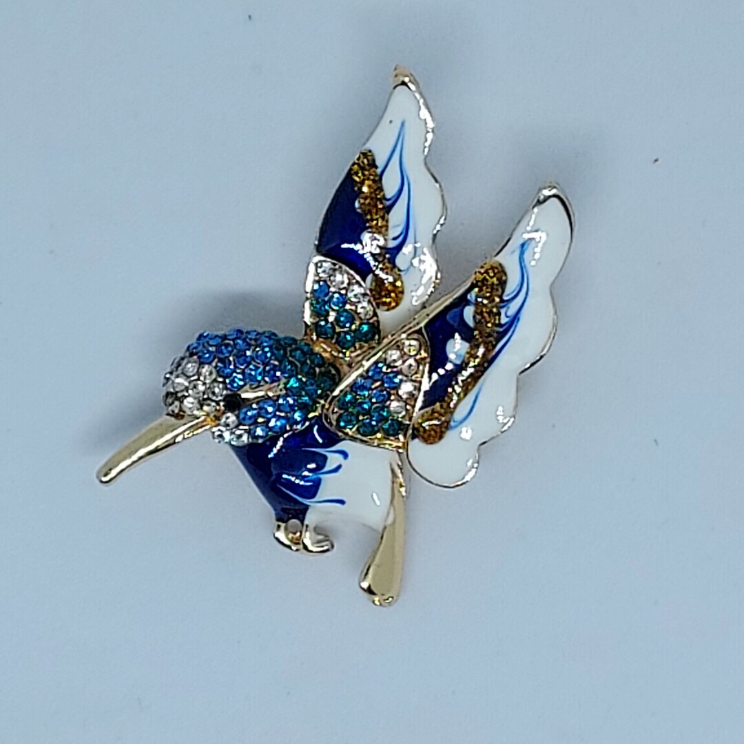 Hummingbird Brooch Elegant - Etsy