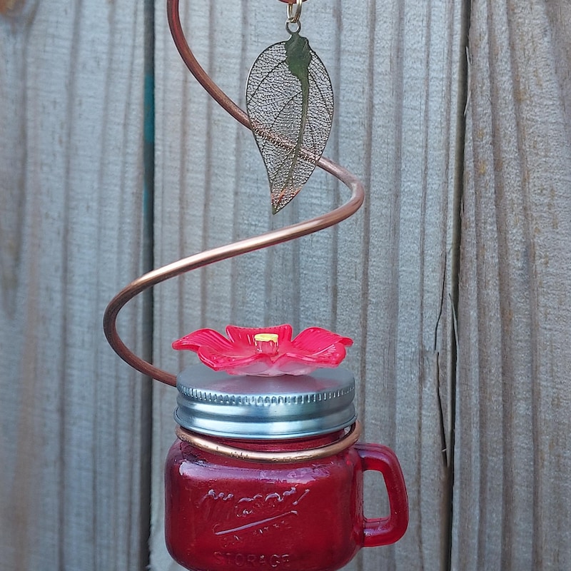 Hummingbird Feeder Copper - Etsy