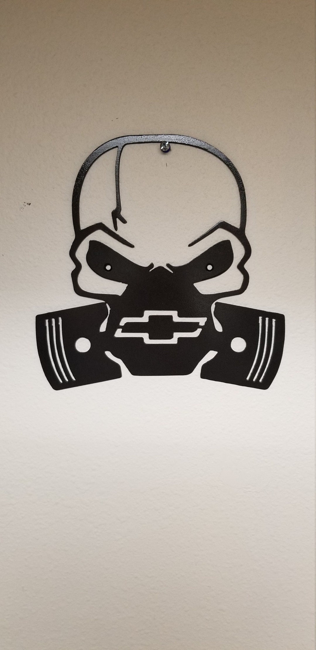 Chevrolet Skull Wall Sign, Chevy Plasma Cut Metal Art - Etsy