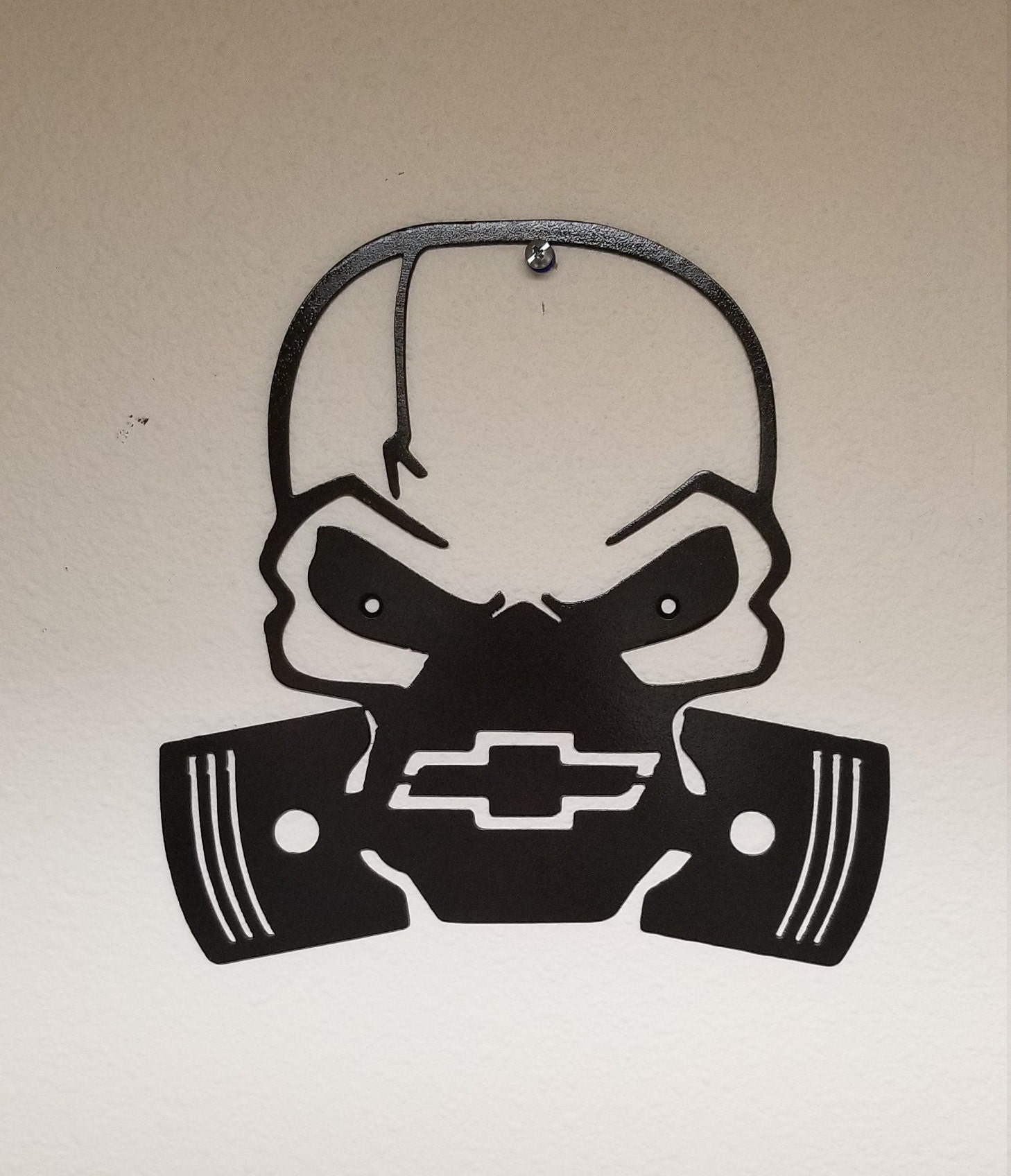 Chevrolet Skull Wall Sign, Chevy Plasma Cut Metal Art - Etsy