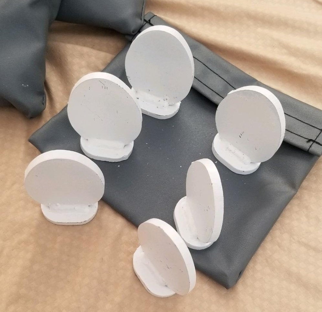 1/4'' AR500 Oval Shooting Targets Knock Down Targets, Stand up Egg ...